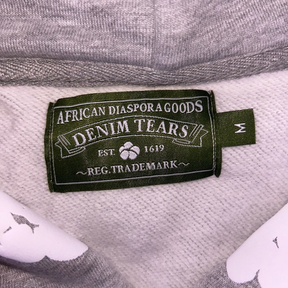 Denim Tears | Jackets & Coats | Grey Denim Tears Hoodie | Poshmark